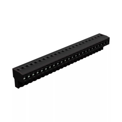 5.08mm Pitch Eurostyle Horizontal Plug, with Standard Imprinting, Gold (Au) Plated, Black, 24 Circuits for sale