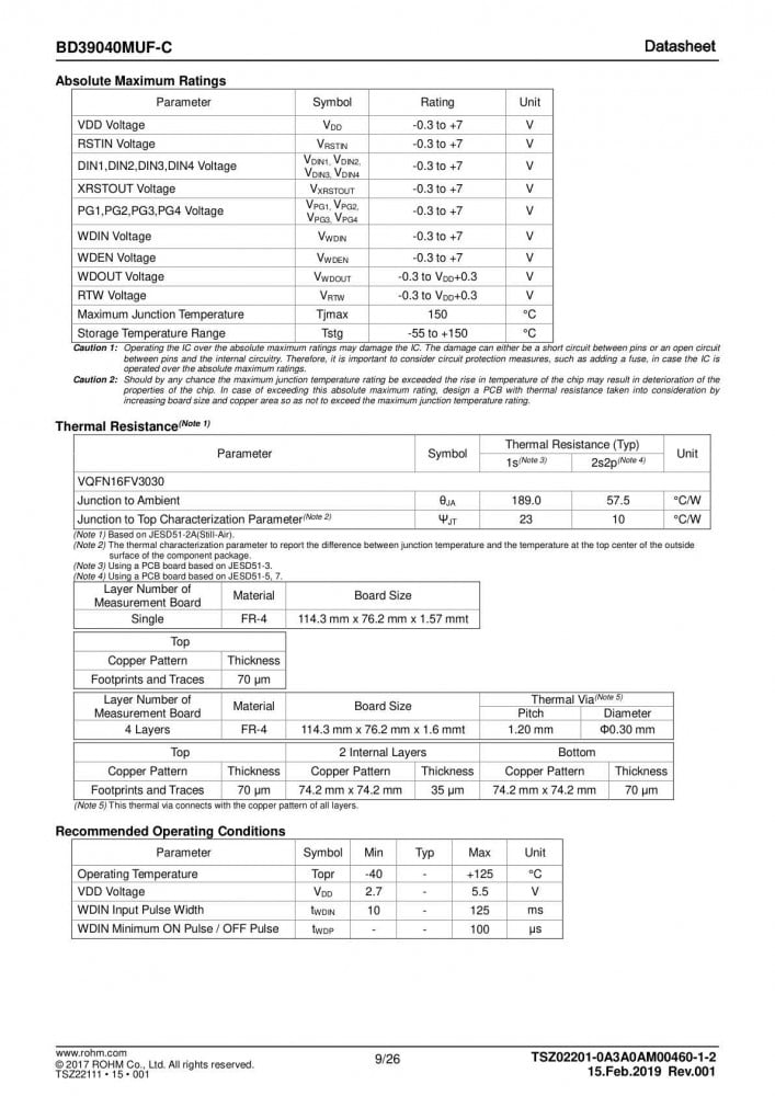 BD39040MUF-CE2 datasheet page 9