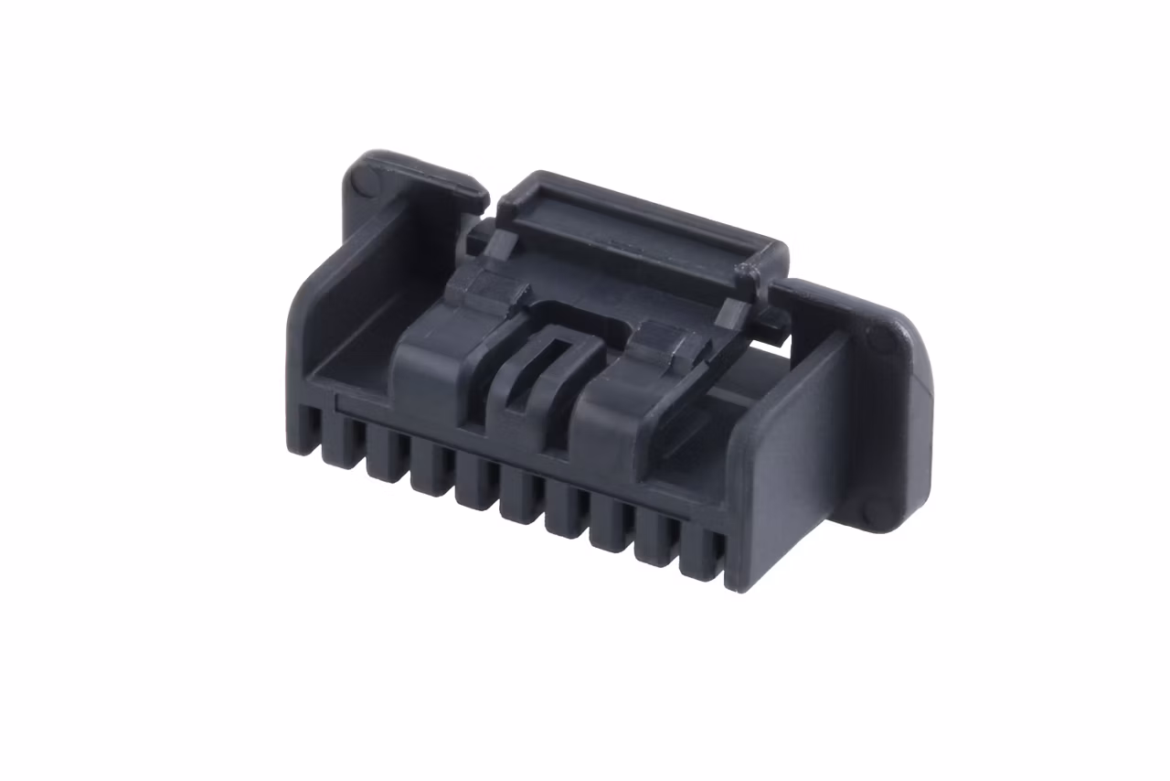 1.00mm Pitch, Rely-On Receptacle Crimp Housing, Single Row, Inner Positive Lock, 3 Circuits, Black
