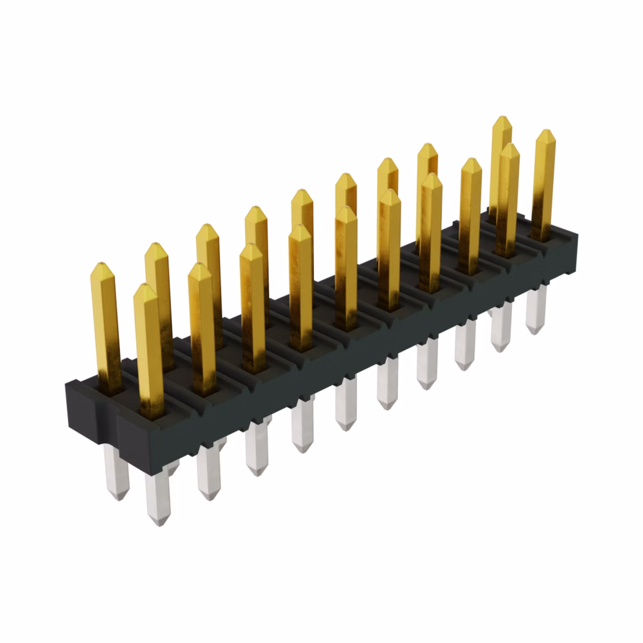 Milli-Grid Header, Vertical, Surface Mount, 20 Circuits, 2.54µm Tin (Sn) Plating, Mating Pin Length 3.20mm, with Cap and Pegs, Tape and Reel, Lead-Free
