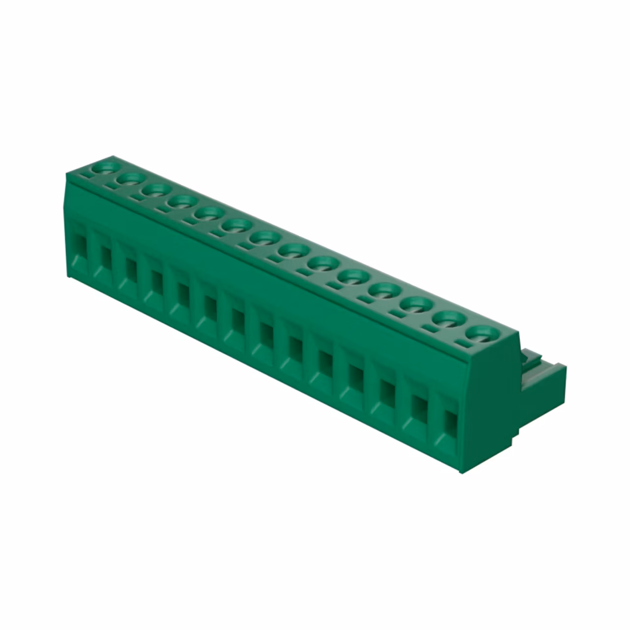 5.00mm Pitch Eurostyle Horizontal Plug, Green Housing, 14 Circuits for sale