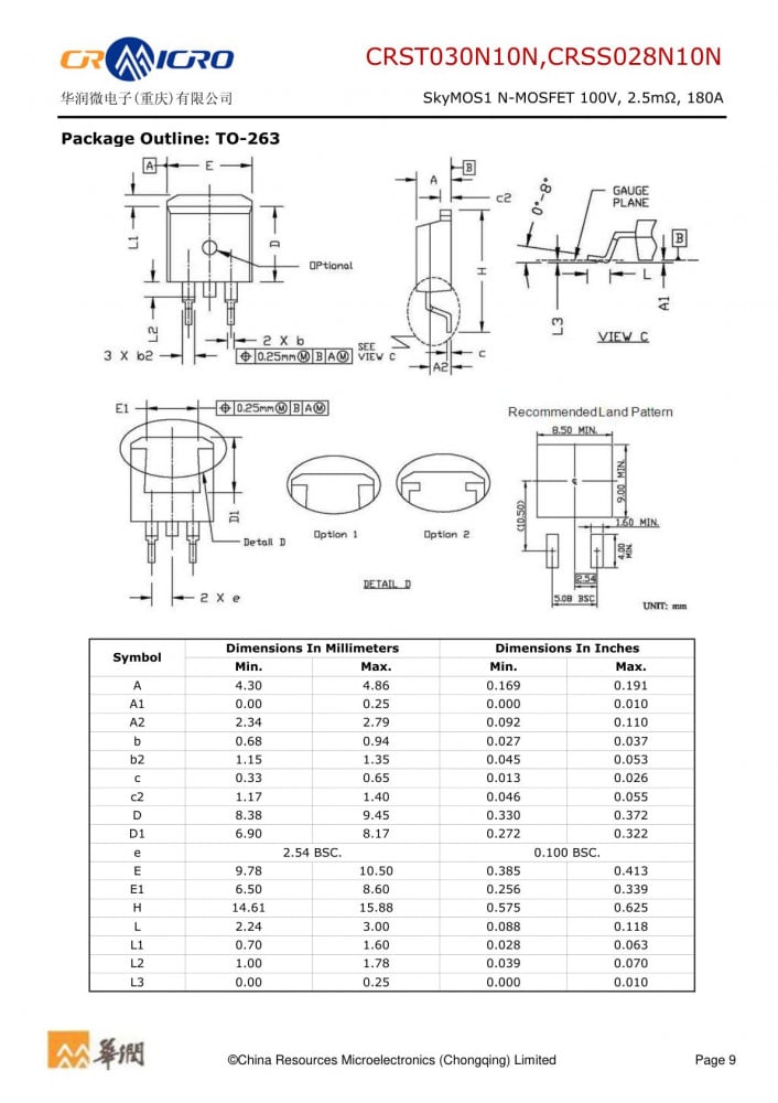 CRST030N10N datasheet page 9