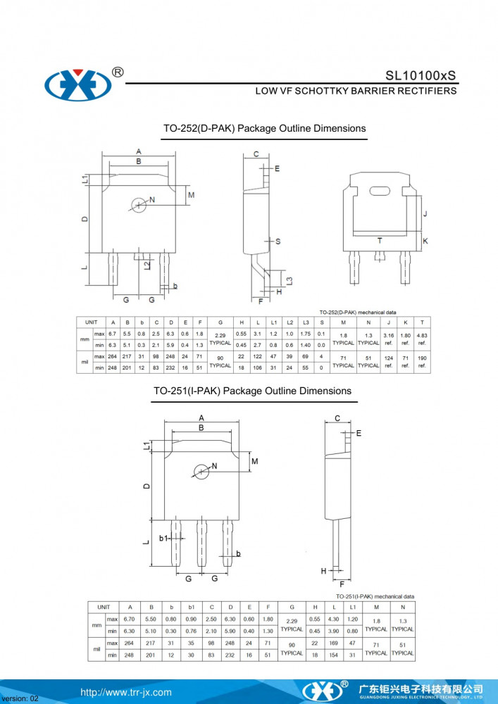 SL10100DS datasheet page 3