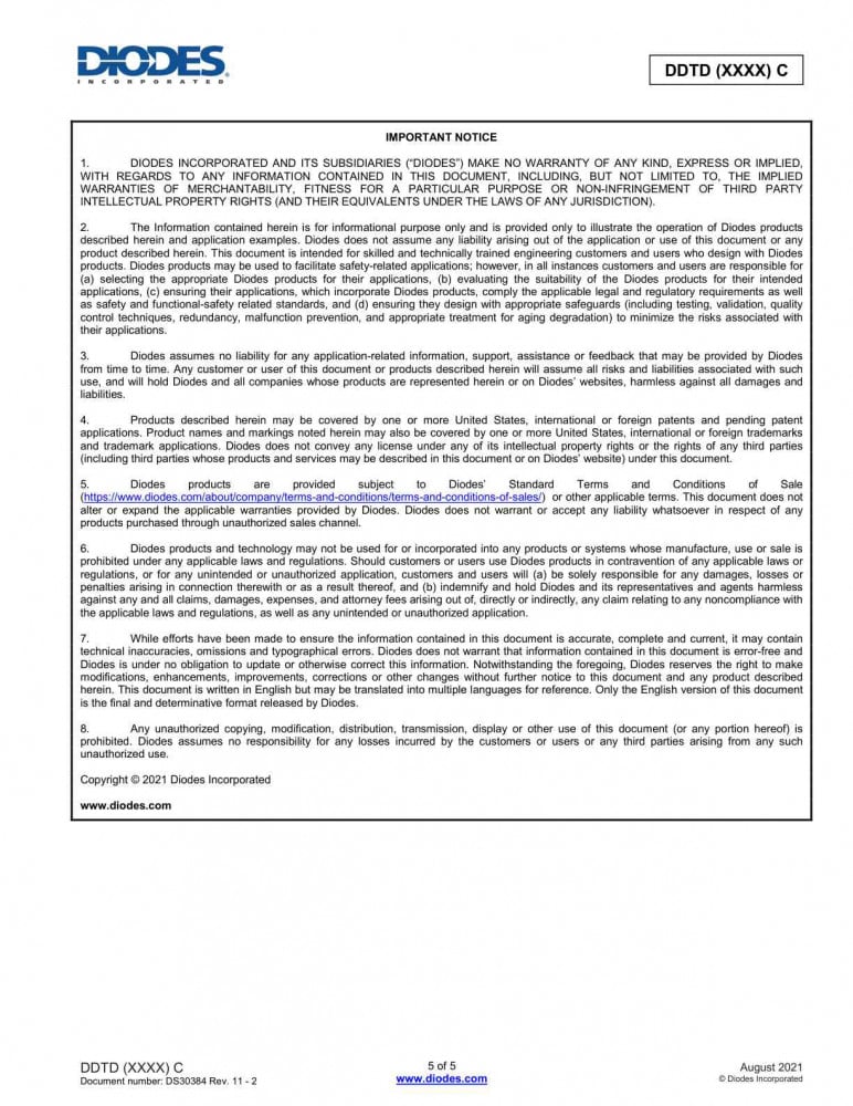 DDTD123EC-7-F datasheet page 5