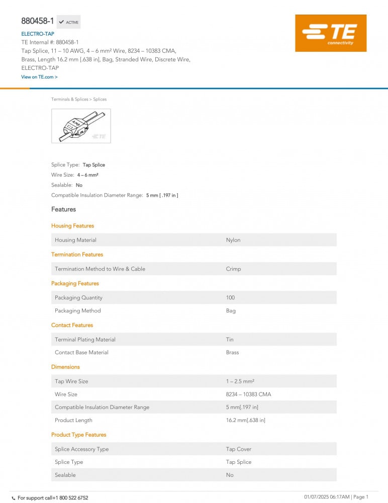 880458-1 technical document page 1