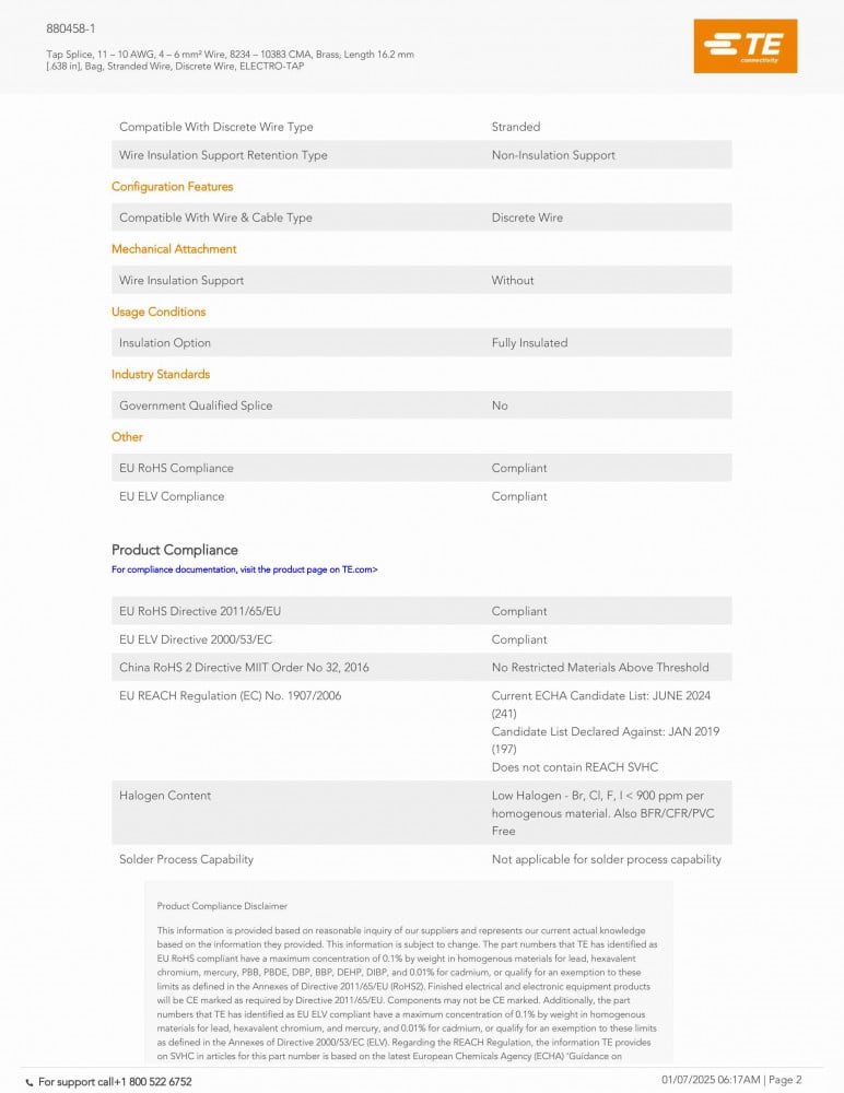 880458-1 technical document page 2