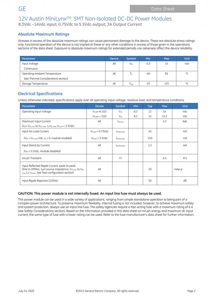 AXA003A0X-SRZ datasheet page 2