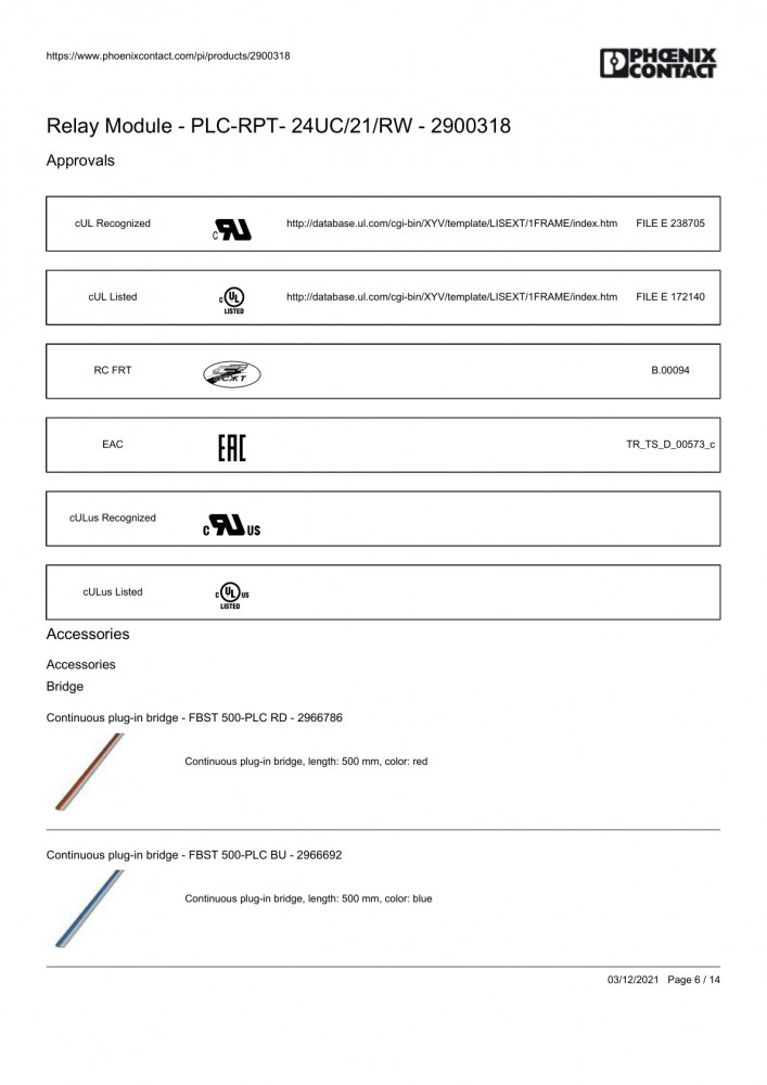 Phoenix Contact 2900318 document page 6
