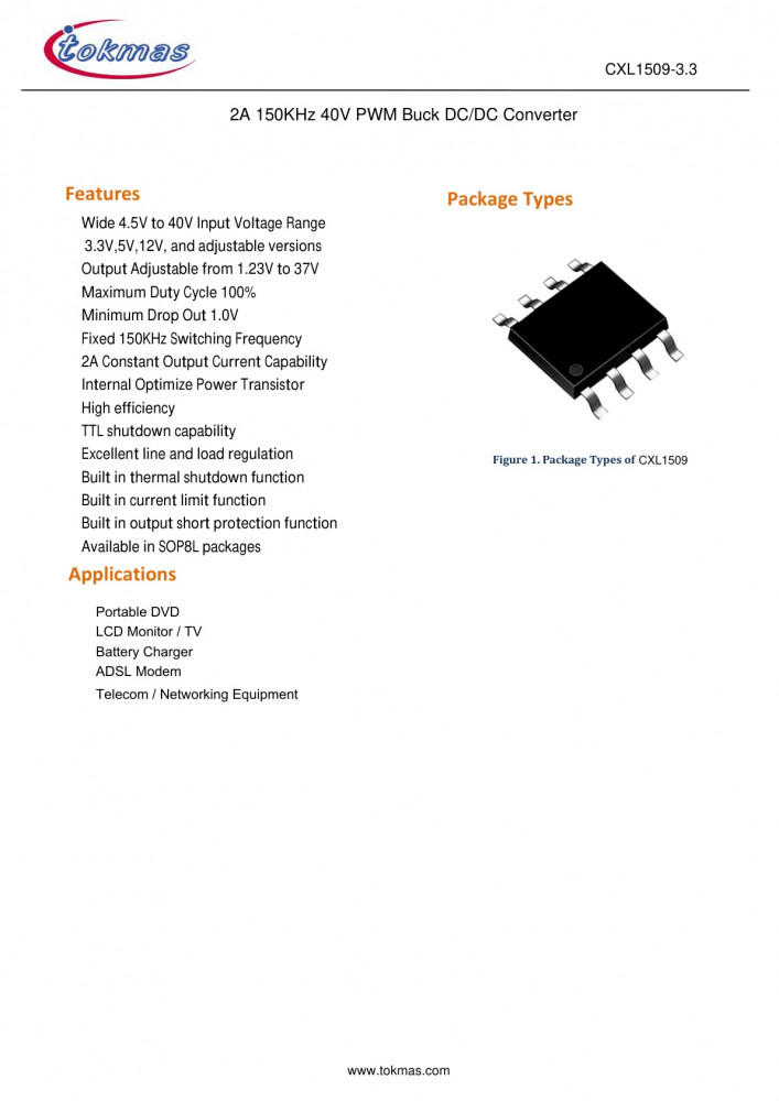CXL1509 datasheet page 1