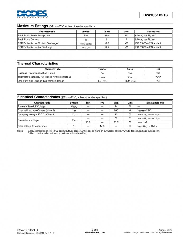 D24V0S1B2TQ-7 datasheet page 2