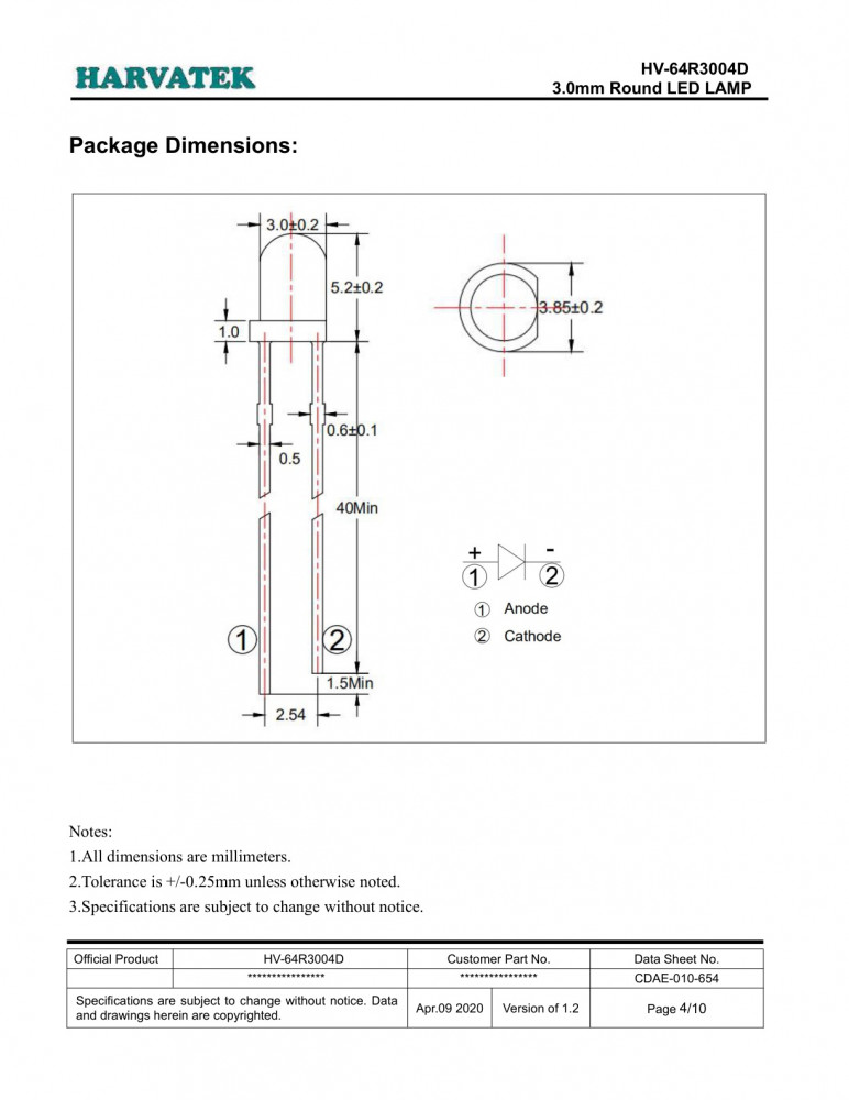 HV-64R3004D datasheet page 4