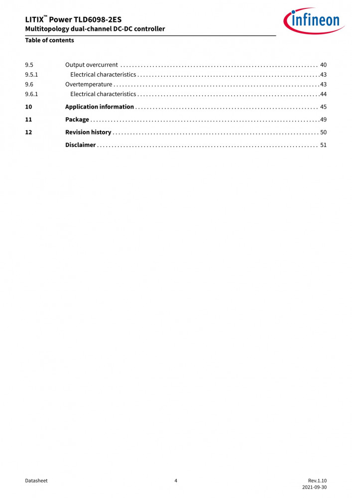 TLD6098-2ES datasheet page 4