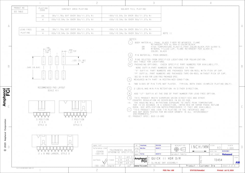 Amphenol 72454 drawing page 2