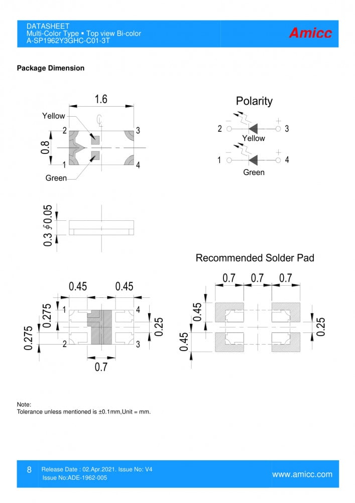 A-SP1962Y3GHC-C01-3T approval sheet page 8