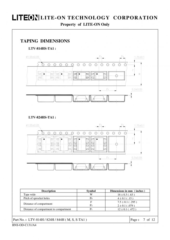 LTV-814HS-TA1 datasheet page 7