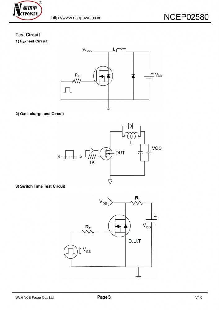 NCEP02580 datasheet page 3