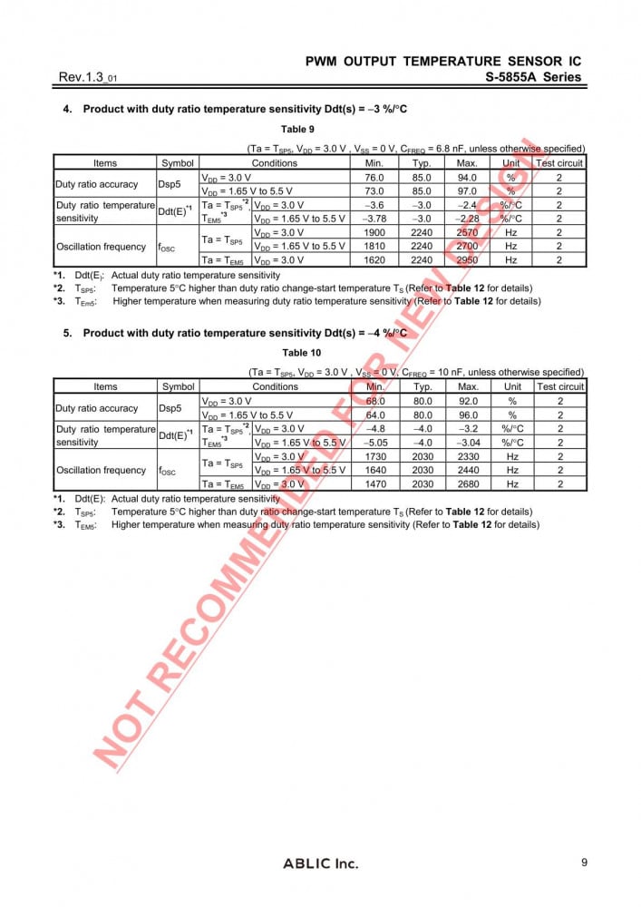 S-5855A datasheet page 9