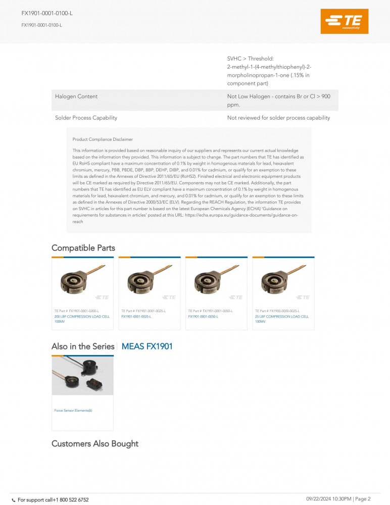 FX1901 technical document page 2