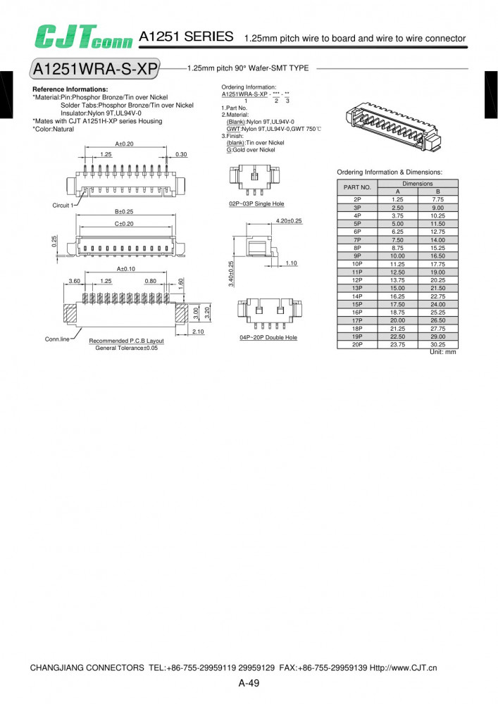 CJT A1251 series datasheet page 6