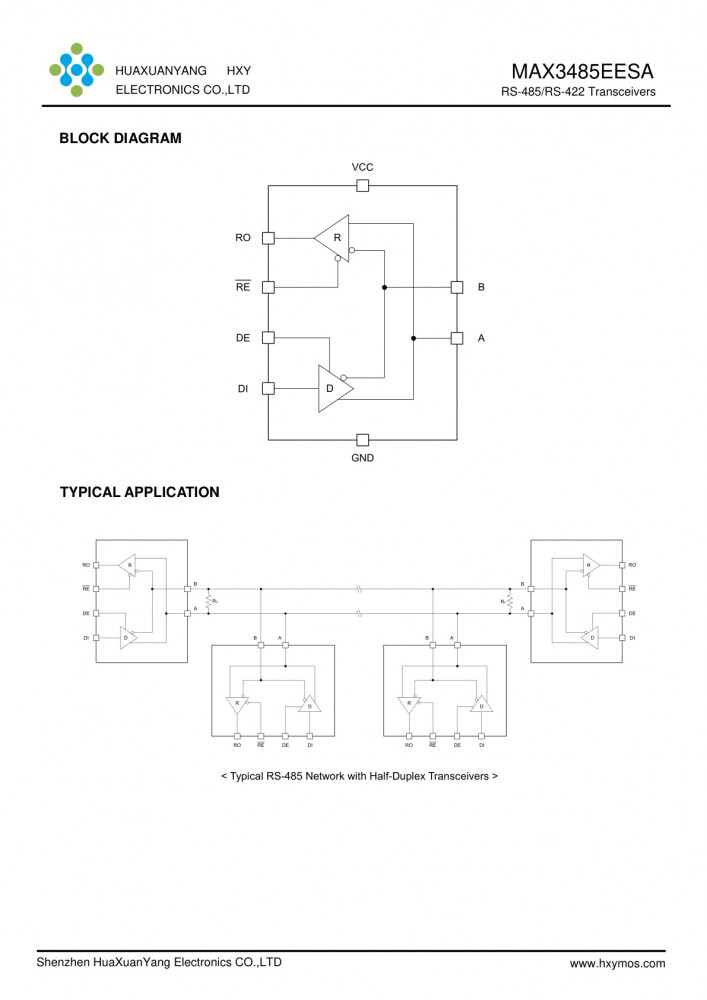 MAX3485EESA-HXY datasheet page 3