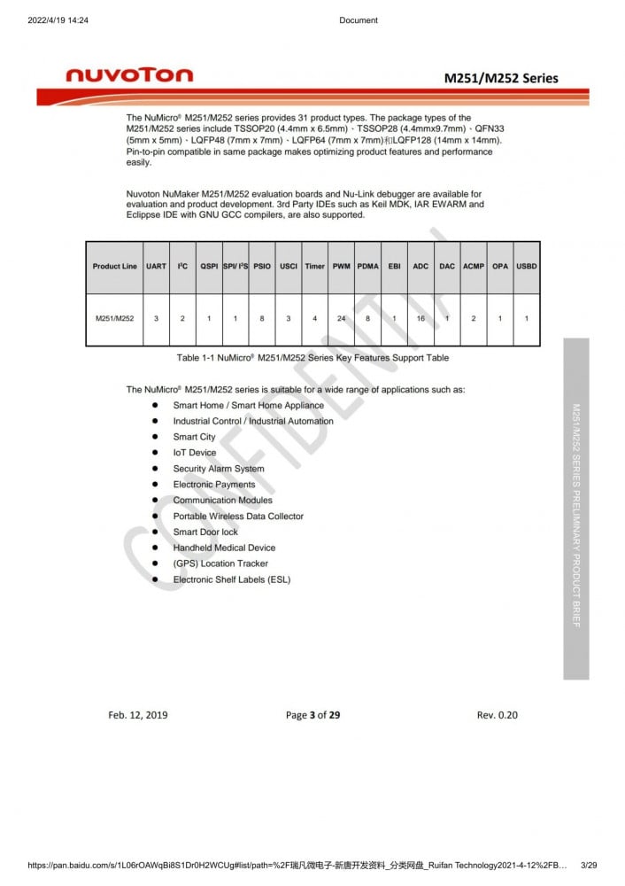 M251/M252 product brief page 3