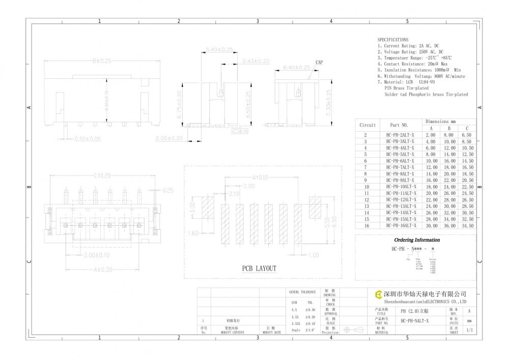 HC-PH-2ALT technical document preview