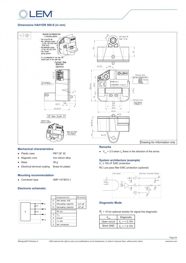 HAH1DR500-S datasheet page 2