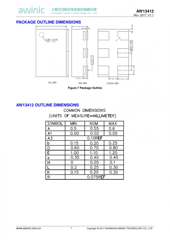 AW13412DNR datasheet page 7