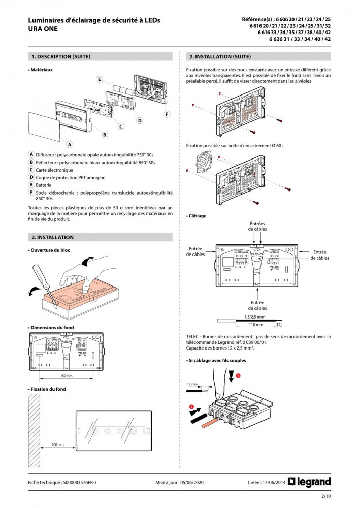 URA ONE technical document page 2