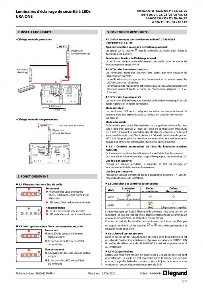 URA ONE technical document page 3