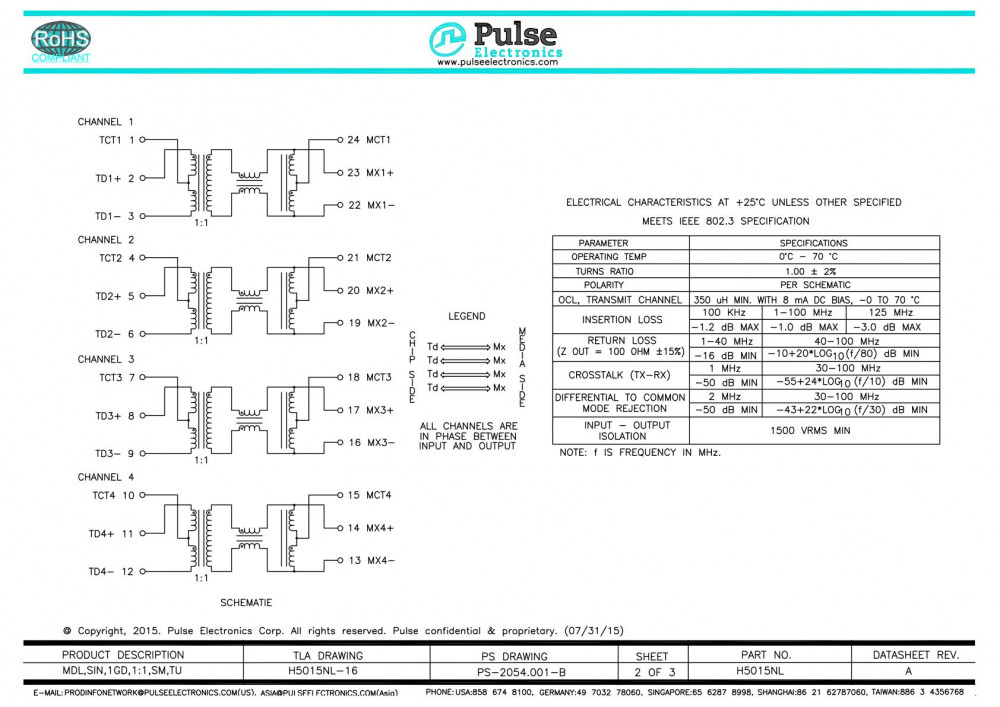 H5015NL datasheet page 2