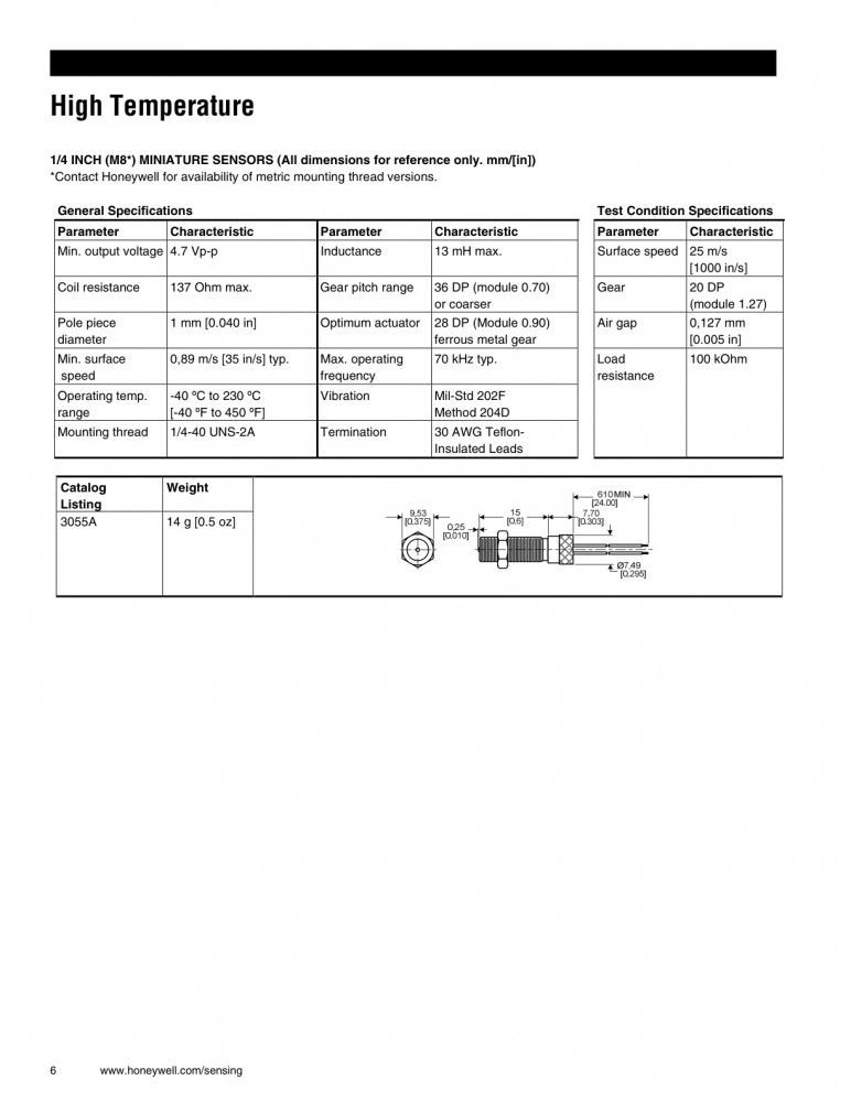 Honeywell MA3055 datasheet page 6