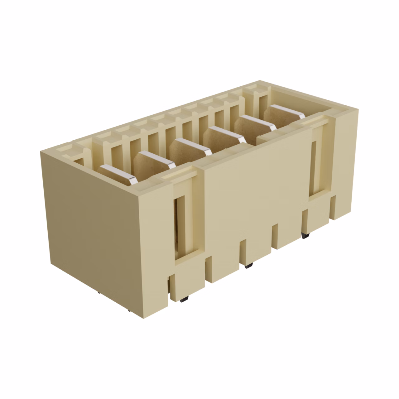 Appli-Mate RAST 5 Header, Vertical, 6 Circuits, Silver (Ag) Plating, Position Keys 1b & 6a, Code Key 04c, Latches Between Circuits 1 & 2 and 5 & 6, PCB Polarization A, Glow-Wire Capable for sale