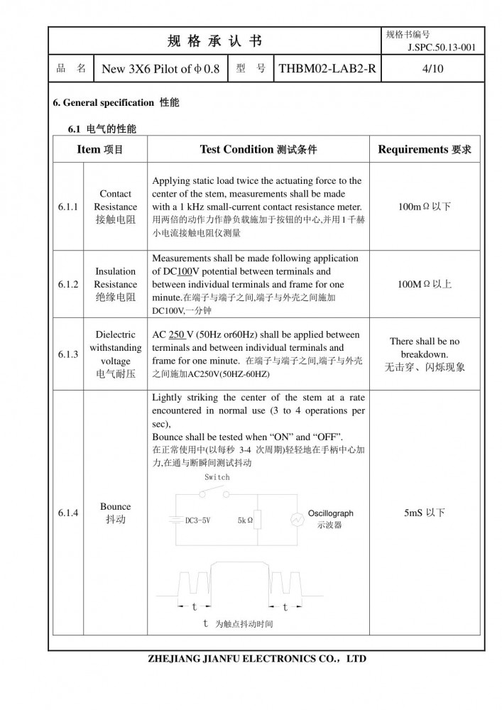 THBM02-LAB2-R specification page 5