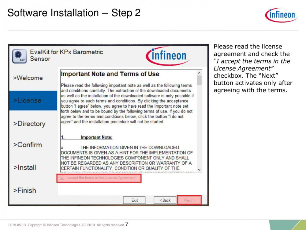 Infineon KP2xx Pressure 2Go documentation page 7