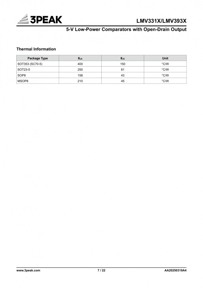 LMV393X-SO1R datasheet page 7
