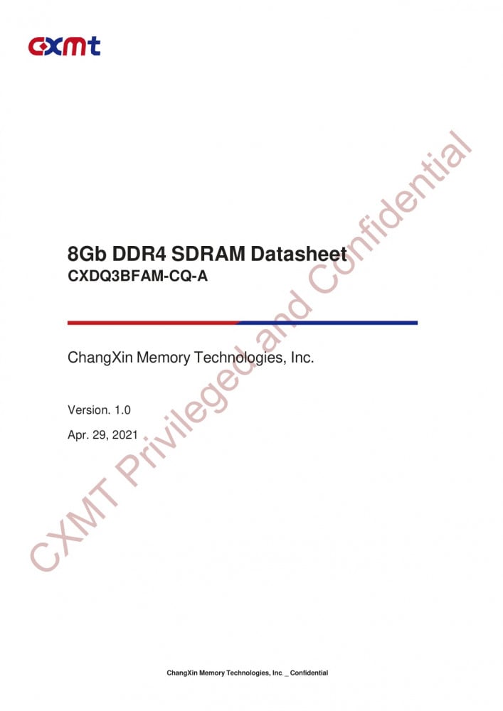 CXDQ3BFAM-CQ-A datasheet page 1