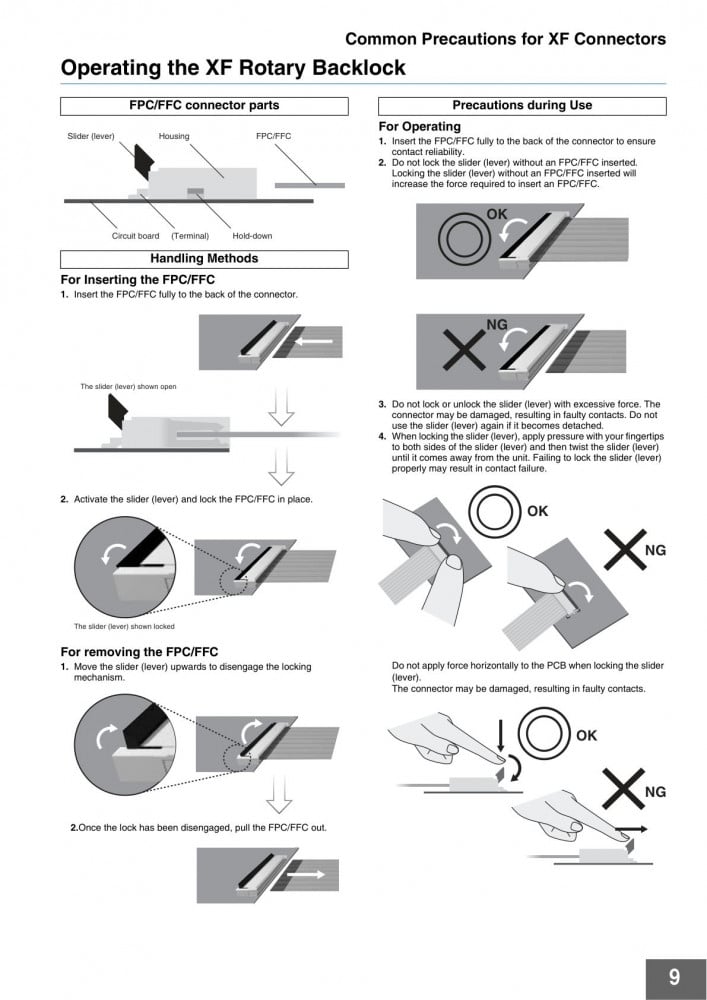 OMRON XF2M datasheet page 9