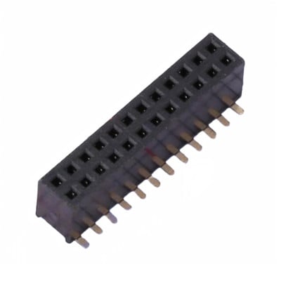 Megastar ZX-PM1.27-1-12PU-W Female Socket Header Receptacle Chip