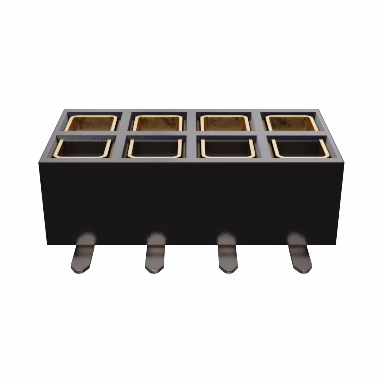 2.00mm Pitch Milli-Grid Receptacle, Surface Mount, Bottom Entry, 0.38µm Gold (Au) Plating, 8 Circuits, Tube, Lead-Free for sale