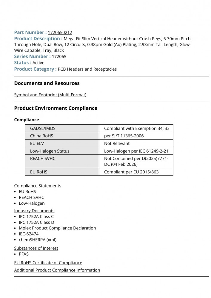 Product document preview, page 1