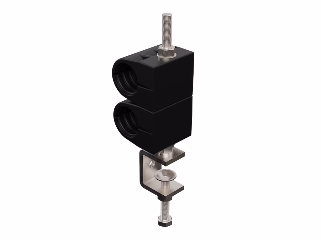 Single Side, 2-Hole, Feeder Clamp for 7/8