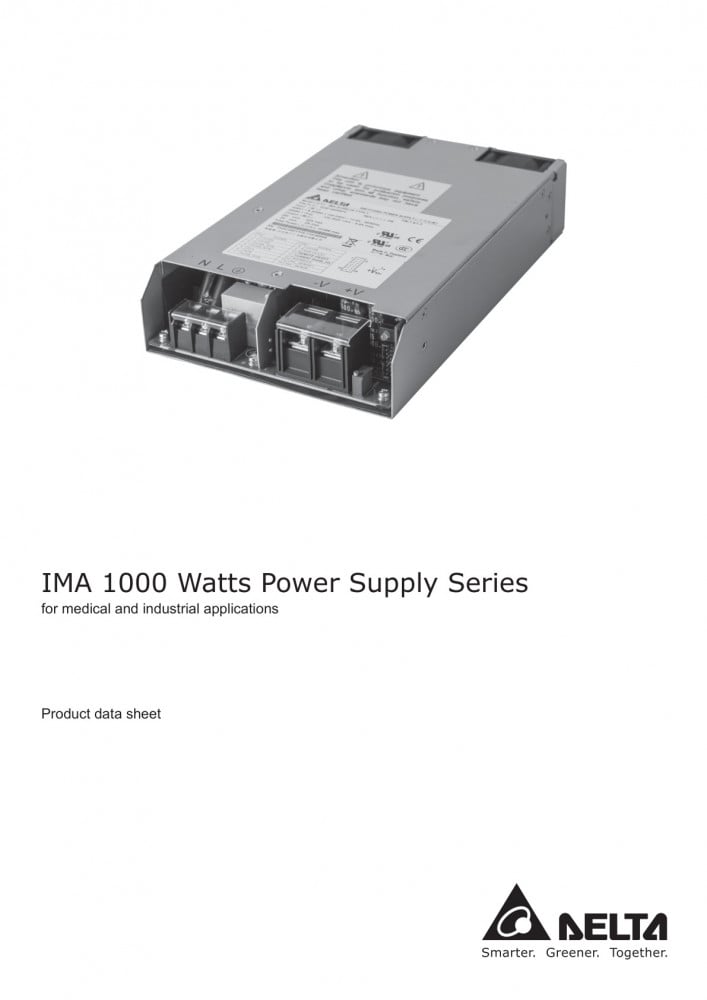 DELTA IMA datasheet page 1