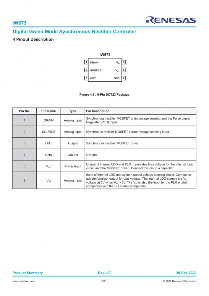 IW673-20 datasheet page 3