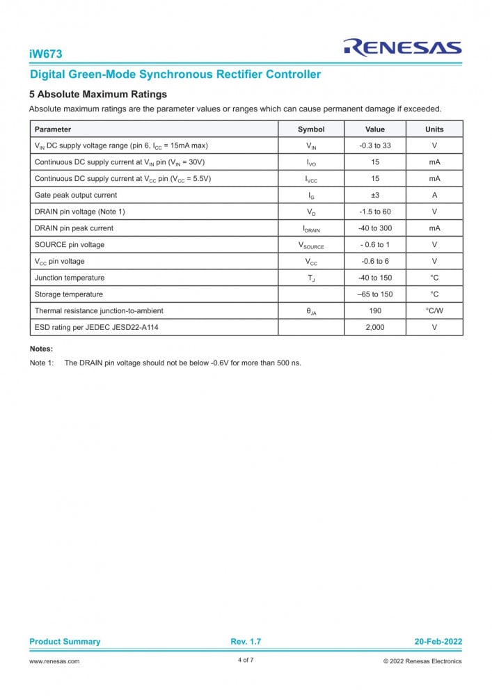 IW673-20 datasheet page 4