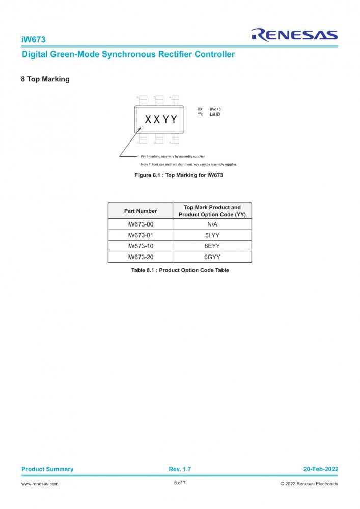 IW673-20 datasheet page 6