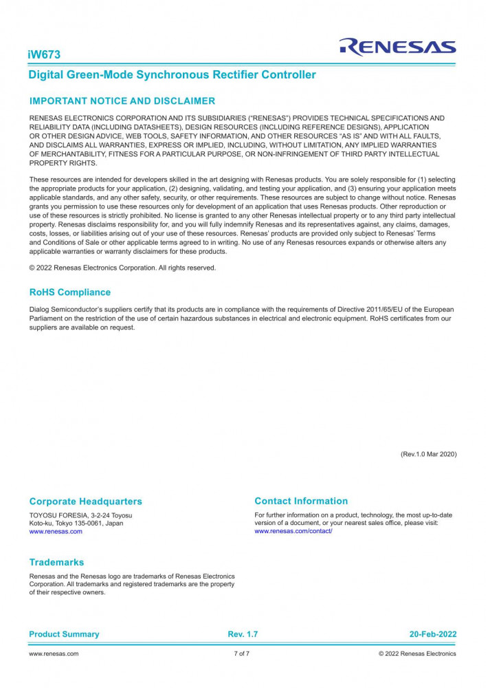IW673-20 datasheet page 7
