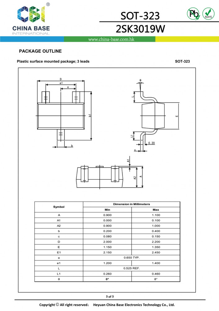 2SK3019W datasheet page 3