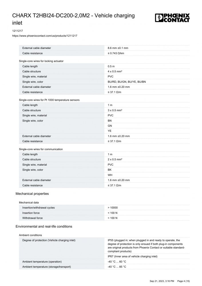 Phoenix Contact 1211217 technical document page 4