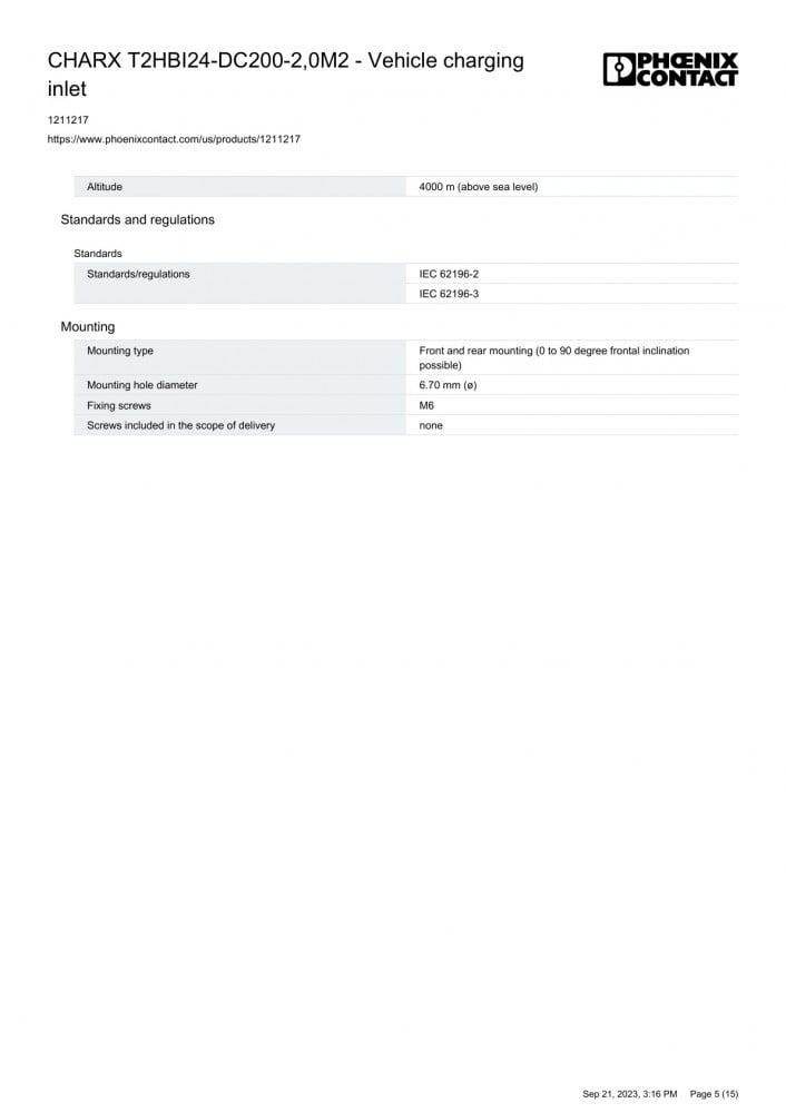 Phoenix Contact 1211217 technical document page 5